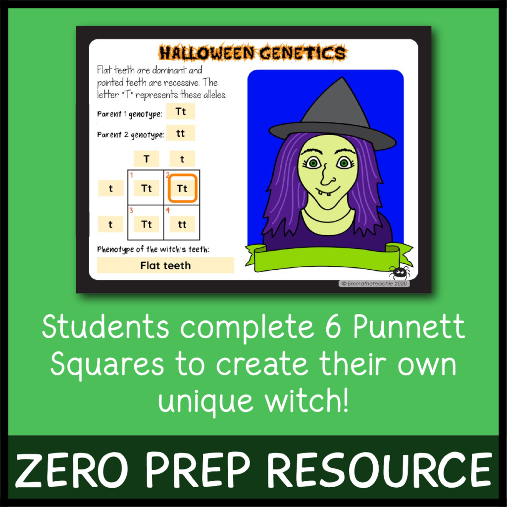 Halloween Genetics Google Slides - Emmatheteachie