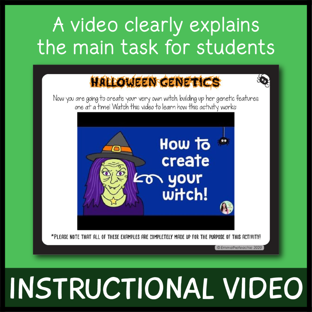 Halloween Genetics Google Slides - Emmatheteachie