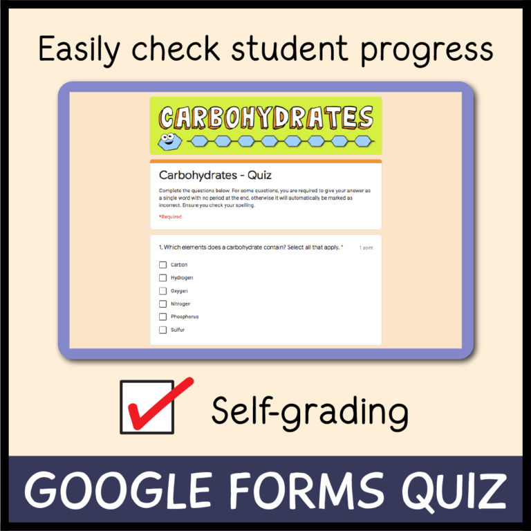 Carbohydrates Google Slides - Emmatheteachie