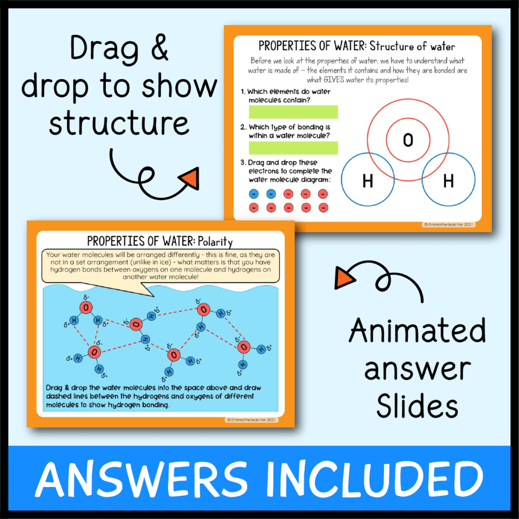 Properties of Water Google Slides - Emmatheteachie
