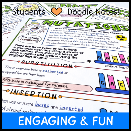 Mutations Doodle Notes - Emmatheteachie