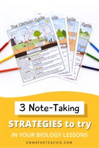 3 Note-Taking Strategies to Try in Your Biology Lessons