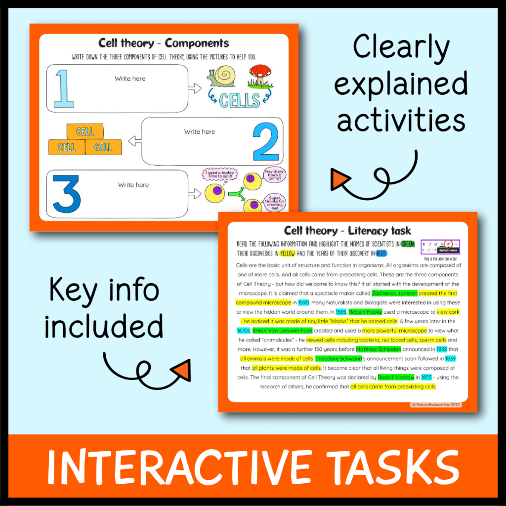 Cell Theory Google Slides - Emmatheteachie Resources