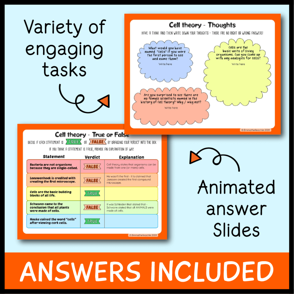 Cell Theory Google Slides - Emmatheteachie Resources