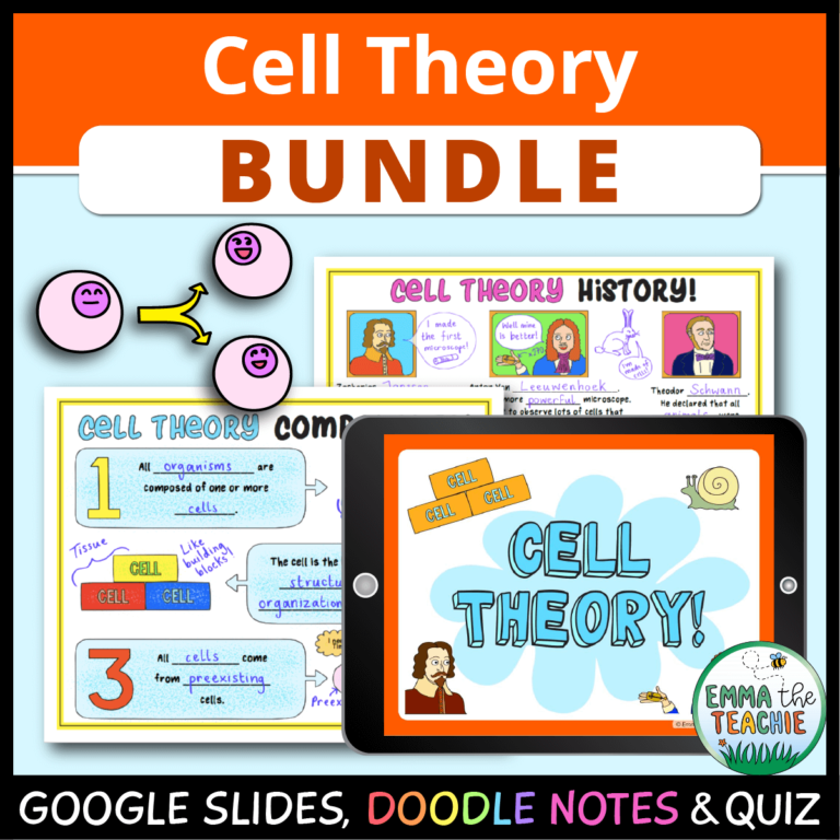 Cell Theory Doodle Notes - Emmatheteachie Resources