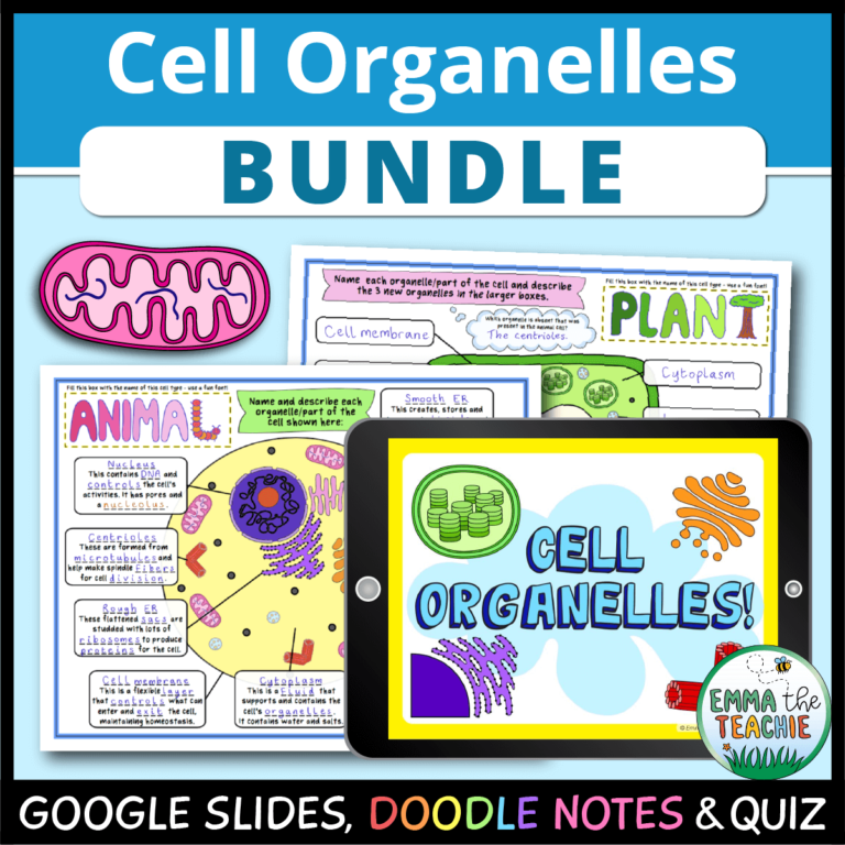 Cell Organelles Lesson Bundle - Emmatheteachie Resources