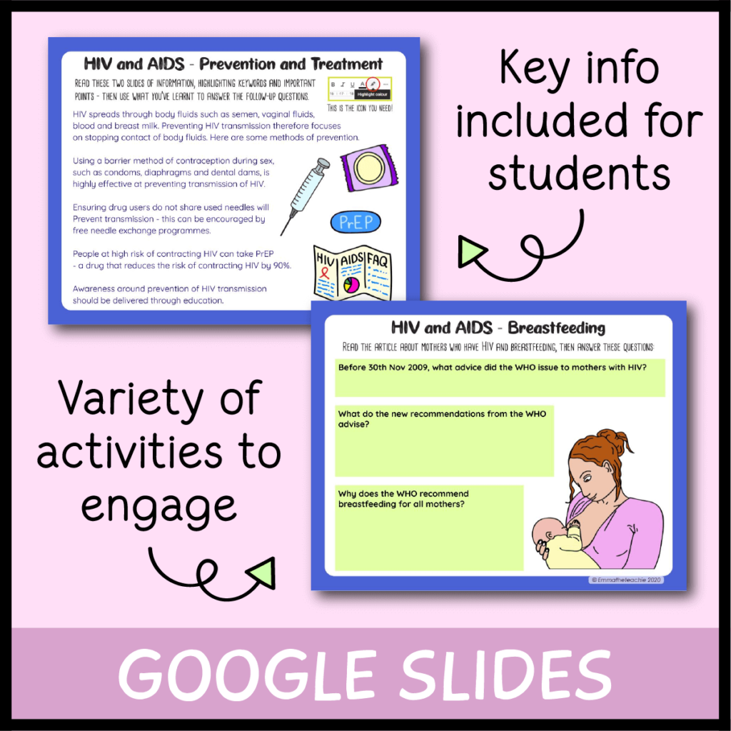 HIV and AIDS Bundle - Emmatheteachie