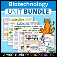 Biotechnology Doodle Notes - Unit Bundle - Emmatheteachie