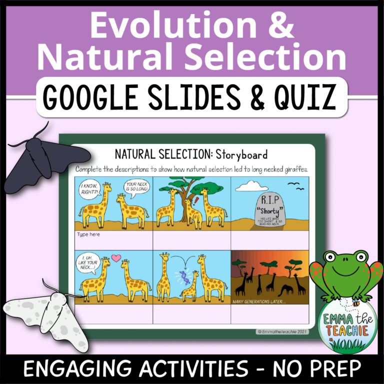 Evolution and Natural Selection Google Slides - Emmatheteachie