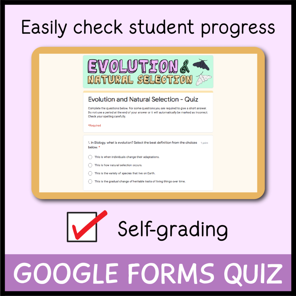 Evolution and Natural Selection Google Slides - Emmatheteachie