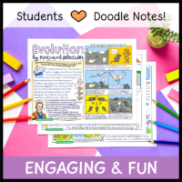 Evolution and Natural Selection Doodle Notes - Emmatheteachie