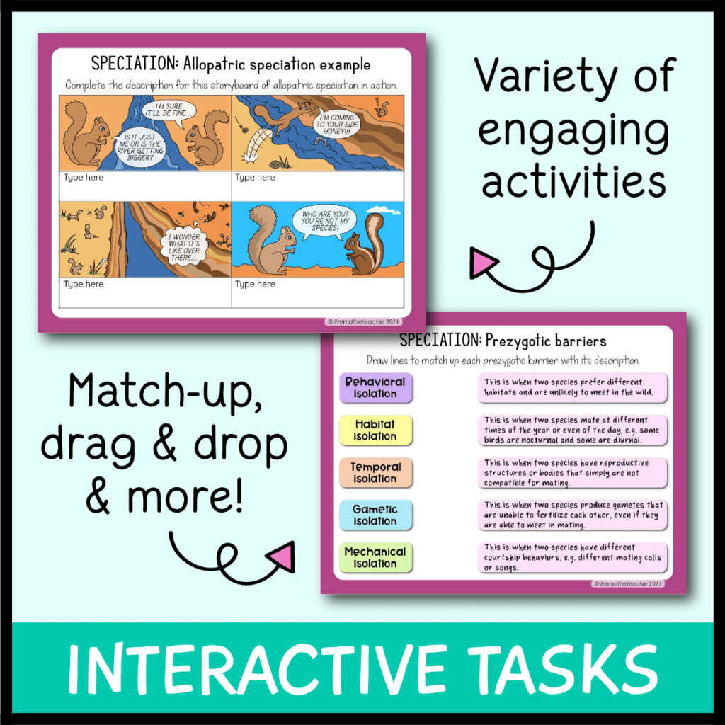 Speciation and Extinction Google Slides - Emmatheteachie