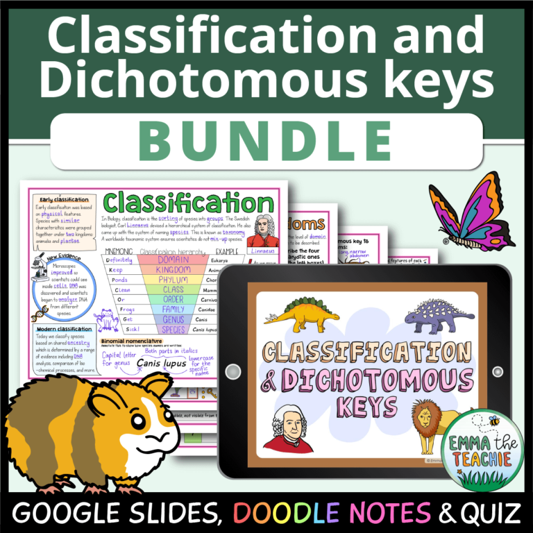 Classification & Dichotomous Keys - Google Slides Activities