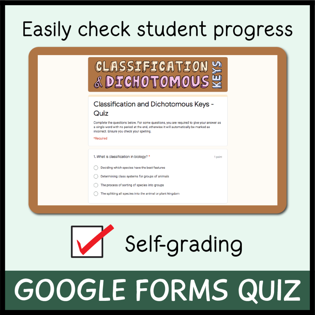 Classification and Dichotomous Keys - Lesson Bundle