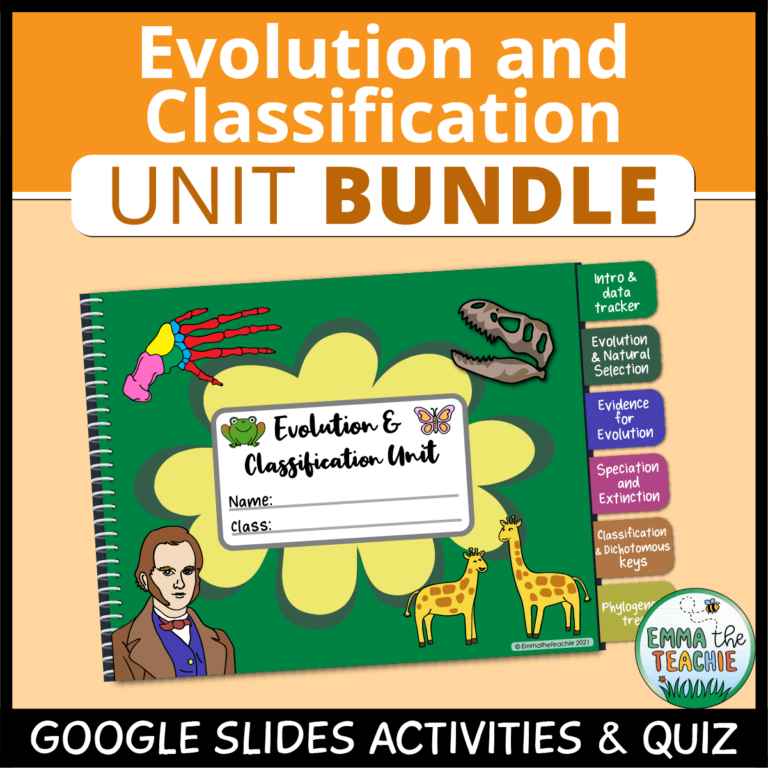 Evolution and Classification Unit Bundle - Google Slides Activities