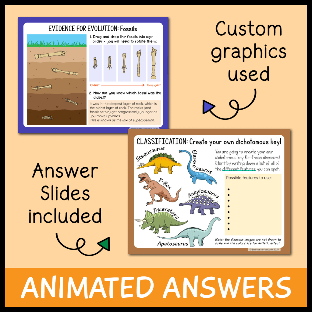 Evolution and Classification Unit Bundle - Google Slides Activities