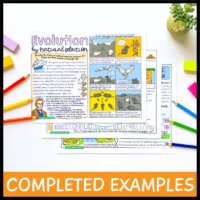 Evolution and Classification Unit Bundle Doodle Notes - Emmatheteachie