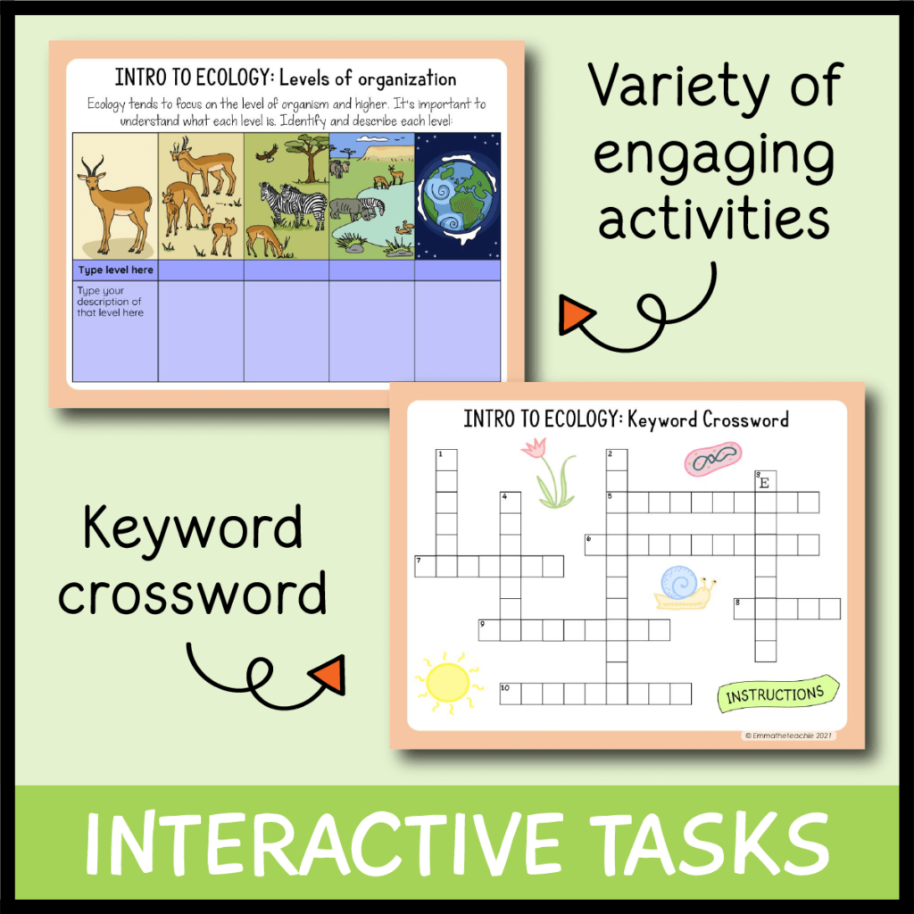 Introduction to Ecology Google Slides - Emmatheteachie