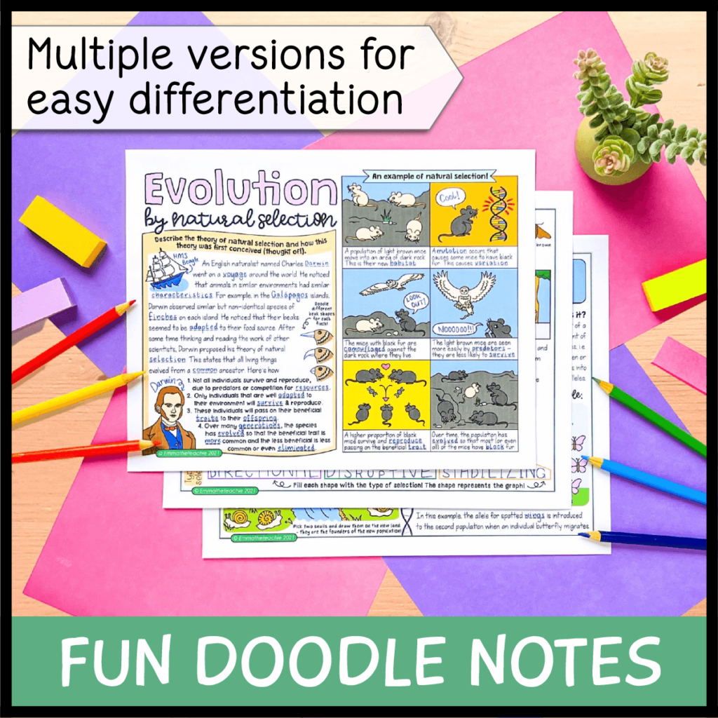 Whole Year Biology Curriculum - Google Slides and Doodle Notes