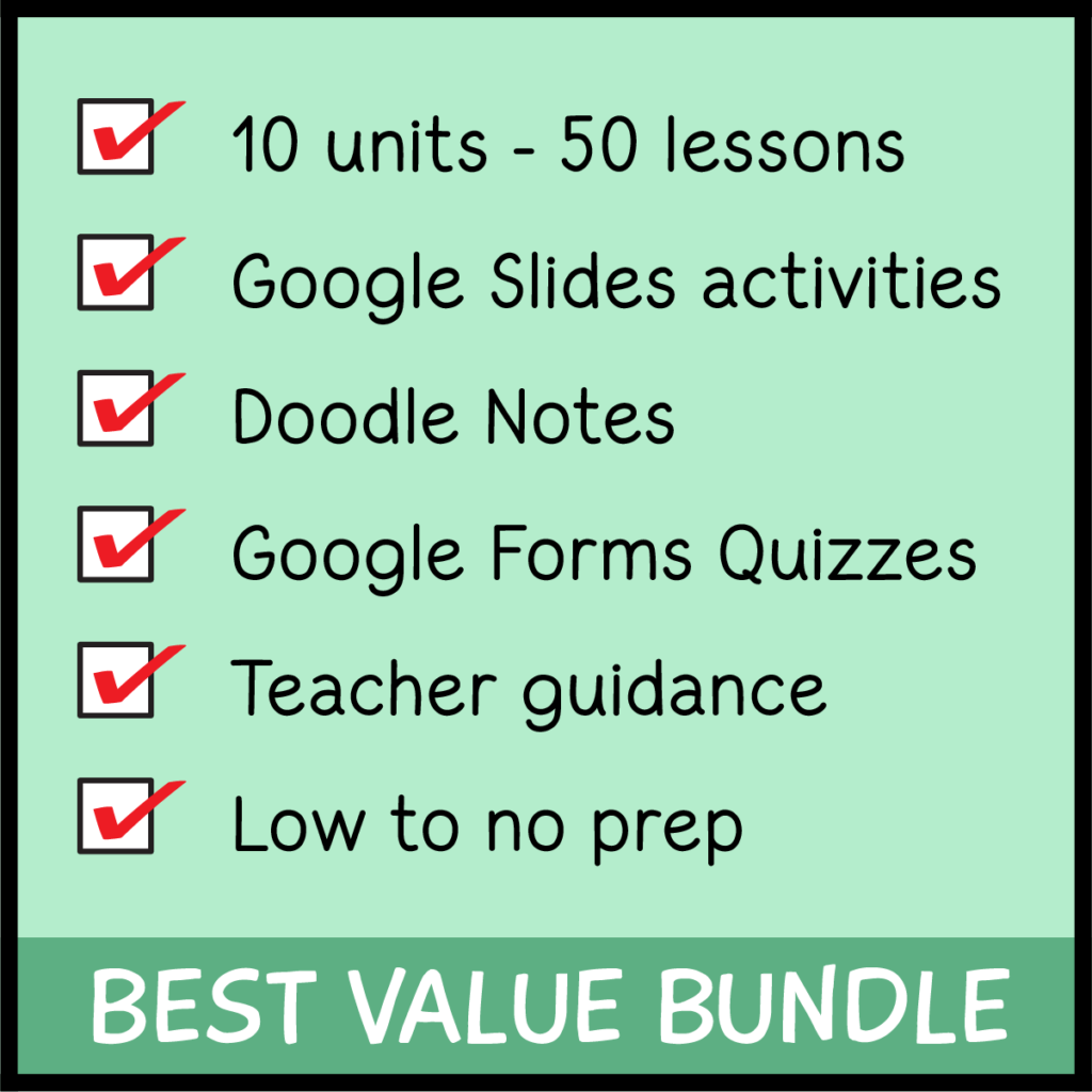 Whole Year Biology Curriculum - Google Slides and Doodle Notes