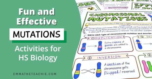 Fun and Effective Mutations Activities for High School Biology - Emmatheteachie