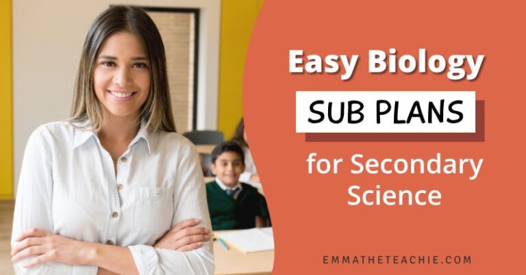 Easy Biology Sub Plans - Secondary Science - Emmatheteachie Blog