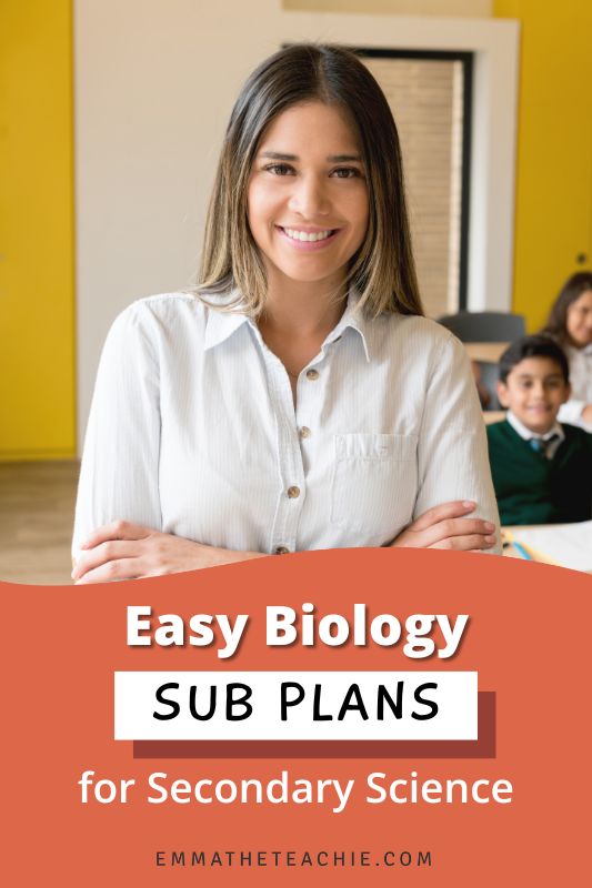Easy Biology Sub Plans - Secondary Science - Emmatheteachie Blog