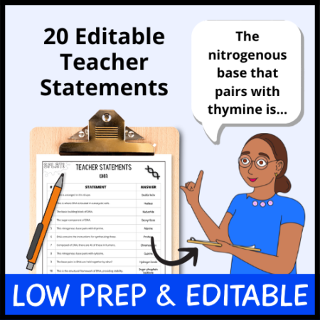 The Structure of DNA SPLAT Review - Emmatheteachie