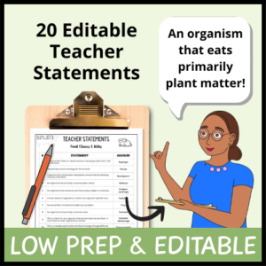 Food Chains and Food Webs SPLAT Review - Emmatheteachie
